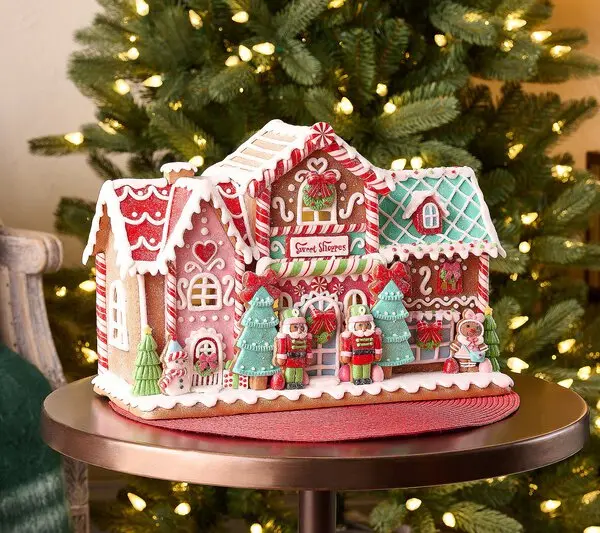 VALERIE PARR HILL Lit Sweet Shop Gingerbread Village Valerie - One-color