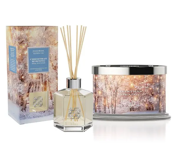 HOMEWORX BY SLATKIN + CO. Reed Diffuser & Candl Set - One-color