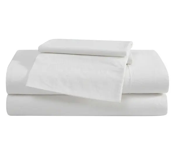 Eddie Bauer Off White Cotton Percale King Sheet Set