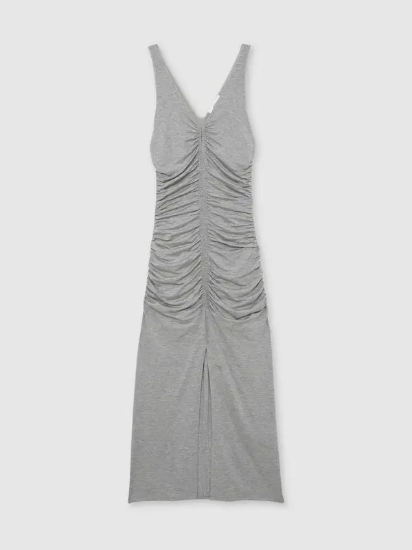 REISS Alessandra Stretch-modal Ruched Jersey Dress