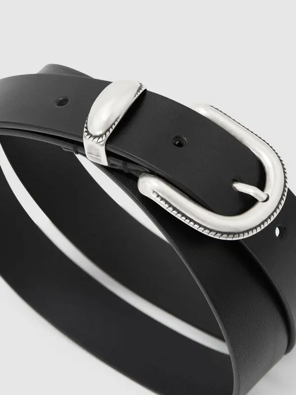 REISS Leather Western Belt