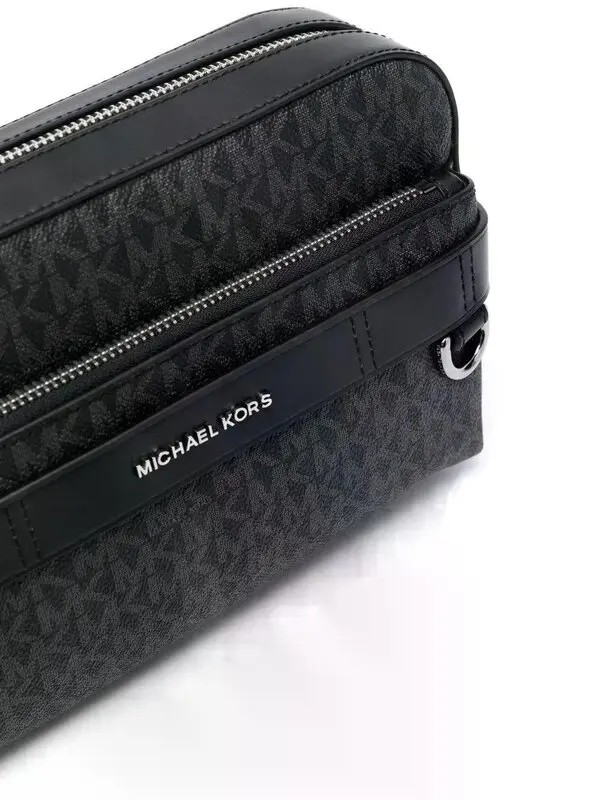 Michael Kors Monogram Embossed Shoulder Bag