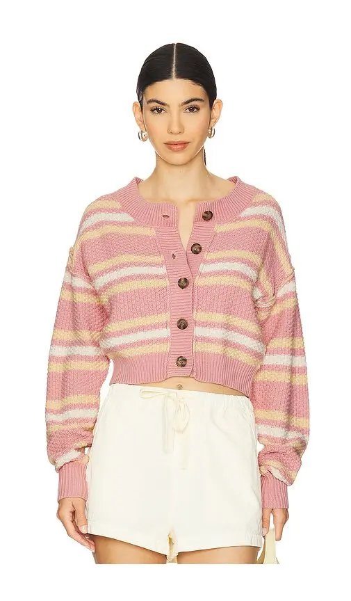 Free People Lila Stripe Cardigan