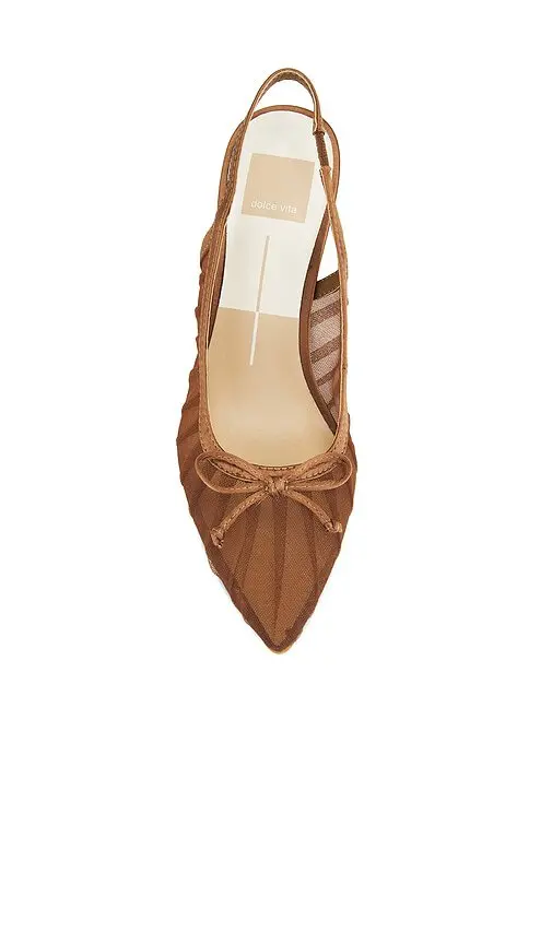 Dolce Vita Yela Pump Stiletto Heel Slingback With Bow Detailing
