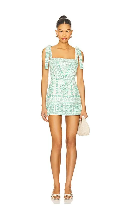 Amanda Uprichard Luisa Skort Romper - Green
