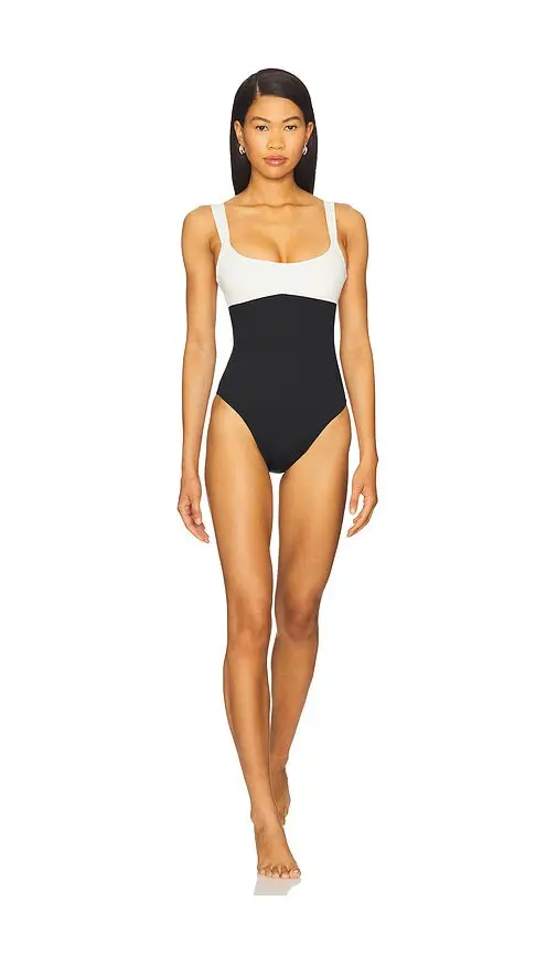 L*Space Descanso One Piece Swimsuit - Black & Cream