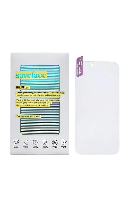 SAVEFACE Blue Light Blocking Irl Filter 16 Plus/15 Plus/15 Pro Max In Neutral - Clear