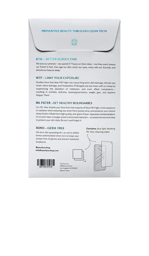 SAVEFACE Blue Light Blocking Irl Filter 16 Plus/15 Plus/15 Pro Max In Neutral