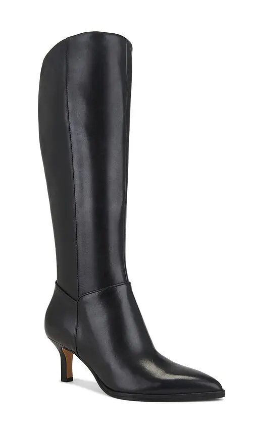 Dolce Vita Aldy Zip Up Leather Boots - Black