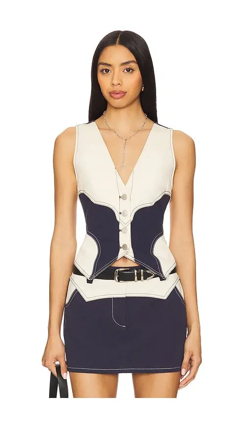 BY.DYLN X Donella Vest - Navy