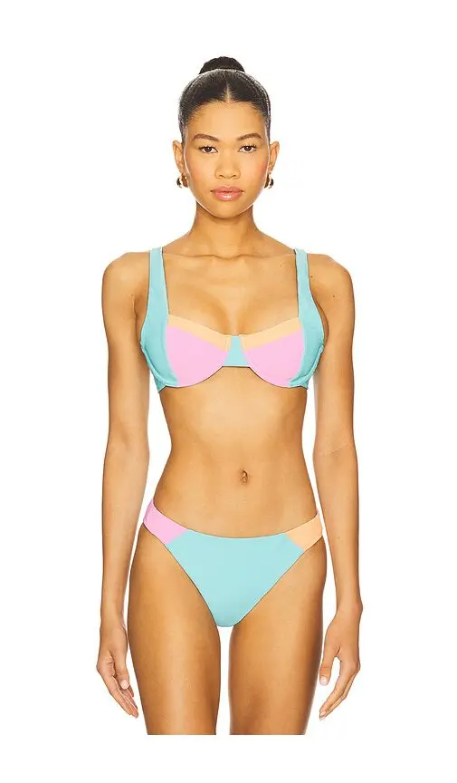 Beach Riot Brooks Bikini Top - Crush Colorblock
