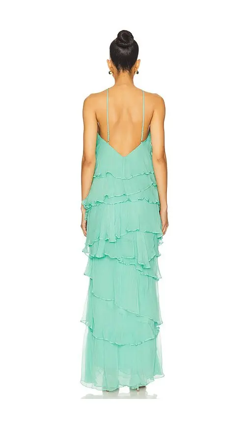 Amanda Uprichard Posie Maxi Dress In Carribean - 56% Off | Editorialist