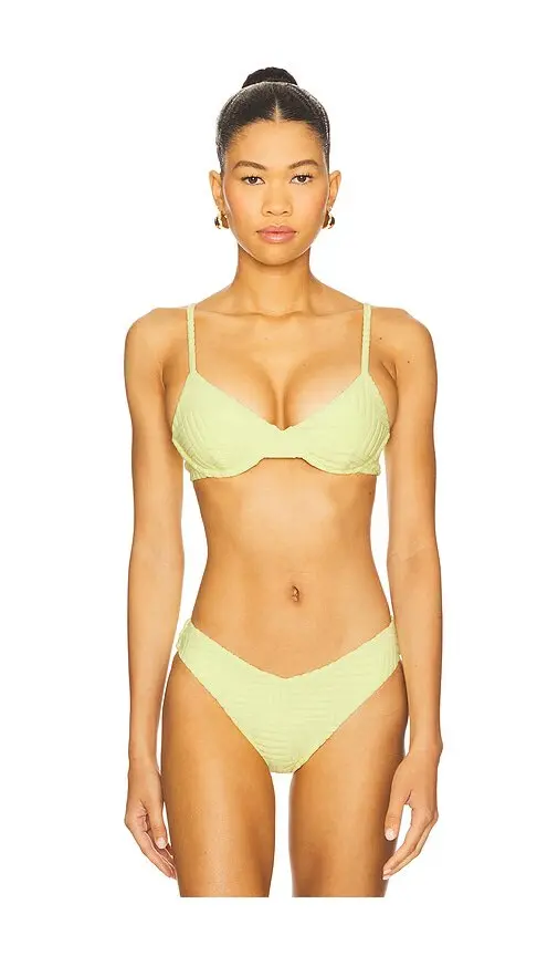 Beach Riot Camilla Bikini Top - Citrine Crush
