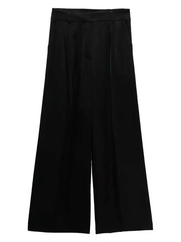 XENIA MAGERA Wide Leg Silk Trousers