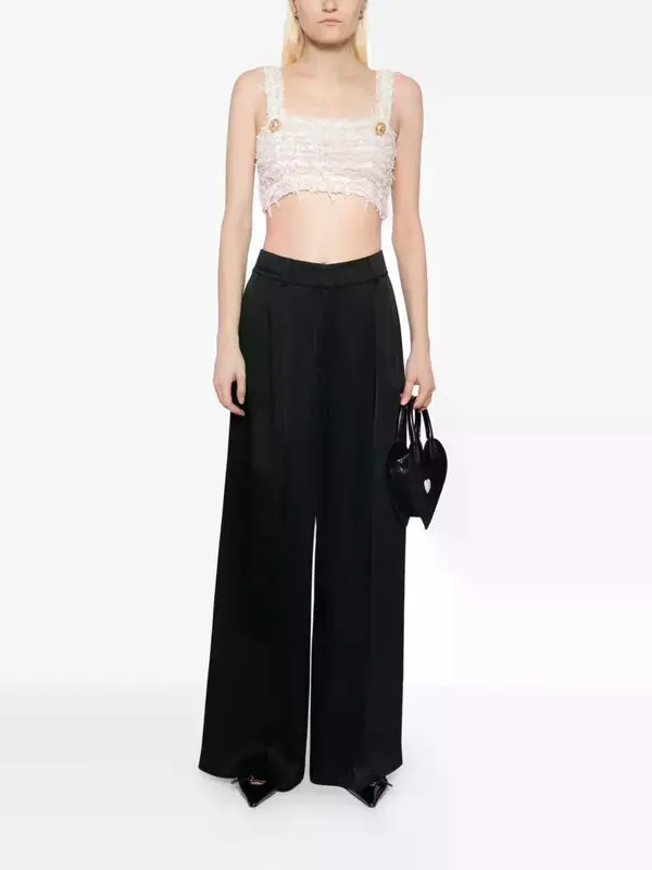 XENIA MAGERA Wide Leg Silk Trousers