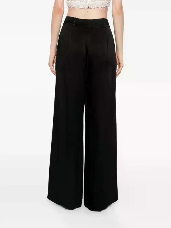 XENIA MAGERA Wide Leg Silk Trousers