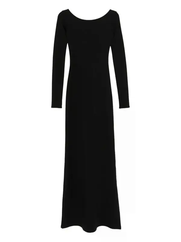 XENIA MAGERA Open Back Maxi Dress