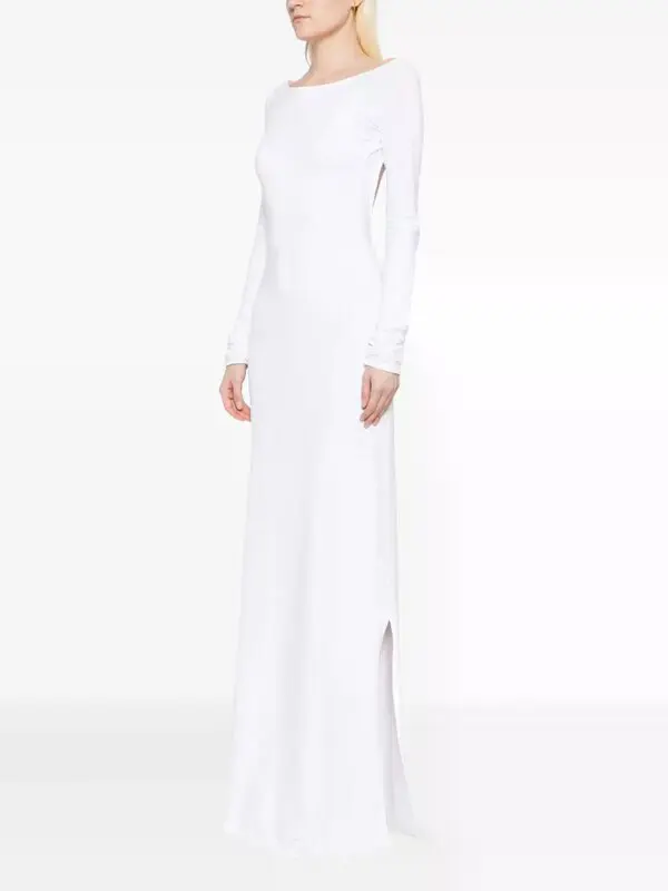 XENIA MAGERA Open Back Long Sleeve Dress