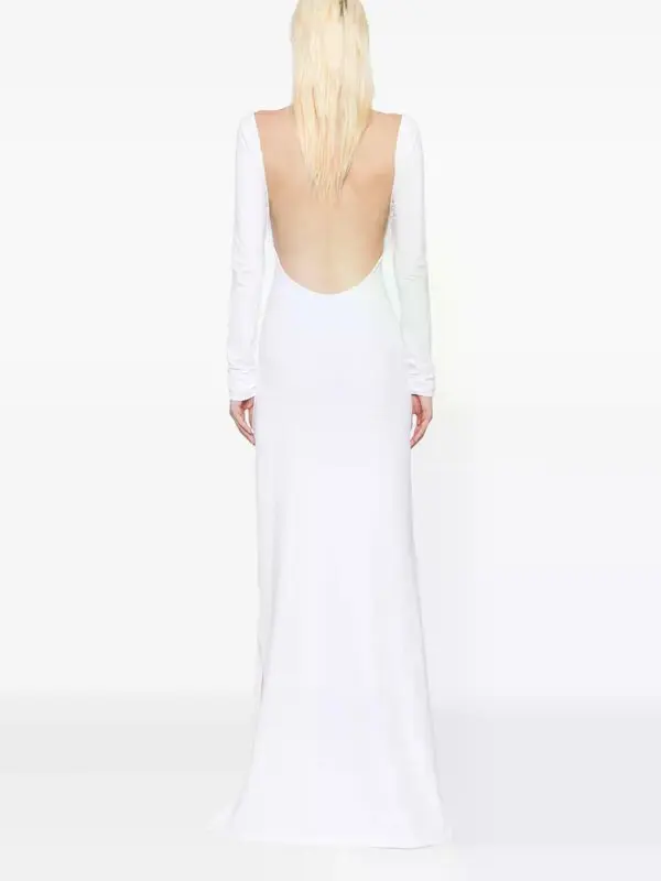 XENIA MAGERA Open Back Long Sleeve Dress