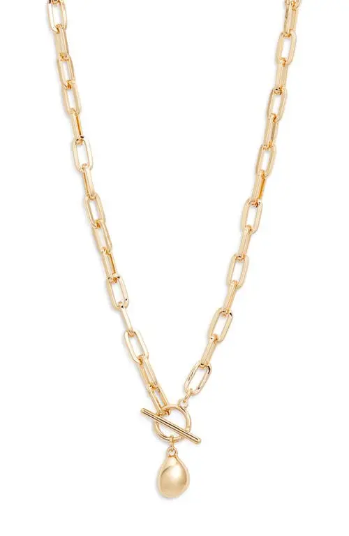 Nordstrom Pebble Pendant Necklace - Gold