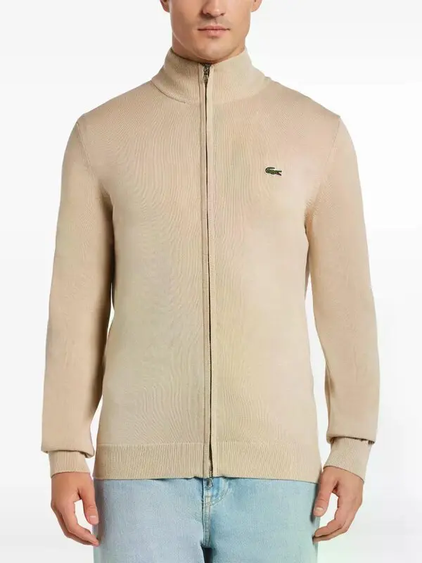 Lacoste Logo-patch Zip-up Cardigan