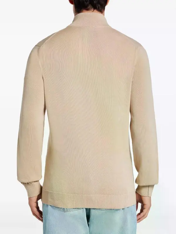 Lacoste Logo-patch Zip-up Cardigan