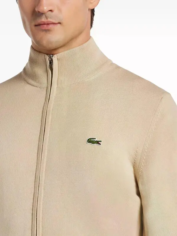 Lacoste Logo-patch Zip-up Cardigan