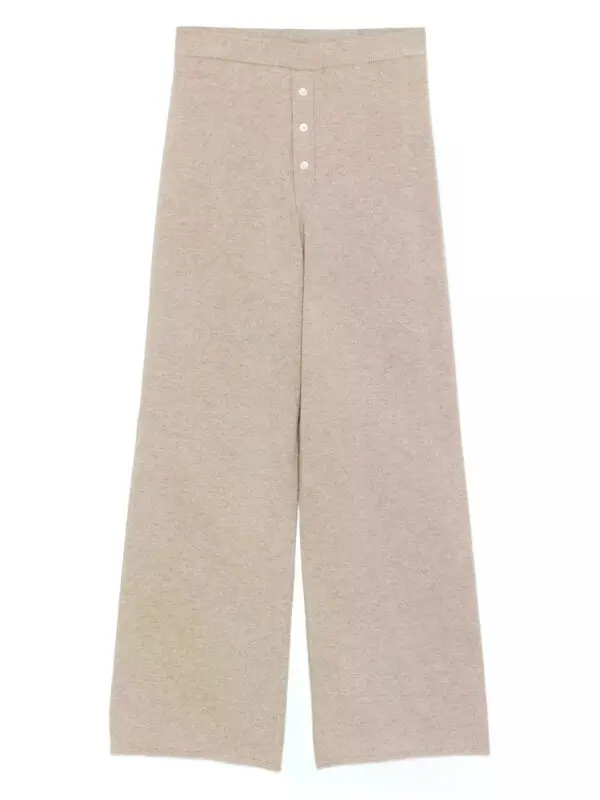 Guest In Residence Cashmere Straight-leg Trousers - Neutrals