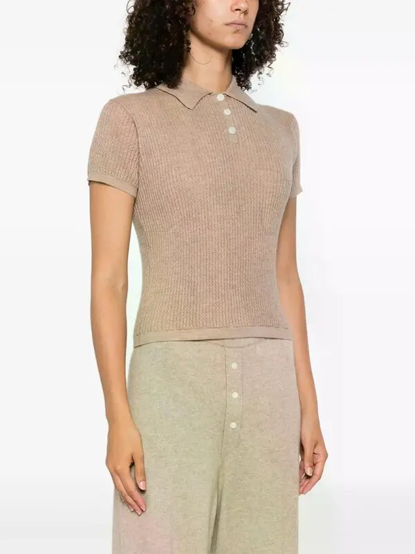 Guest In Residence Cashmere Polo Shirt - Neutrals