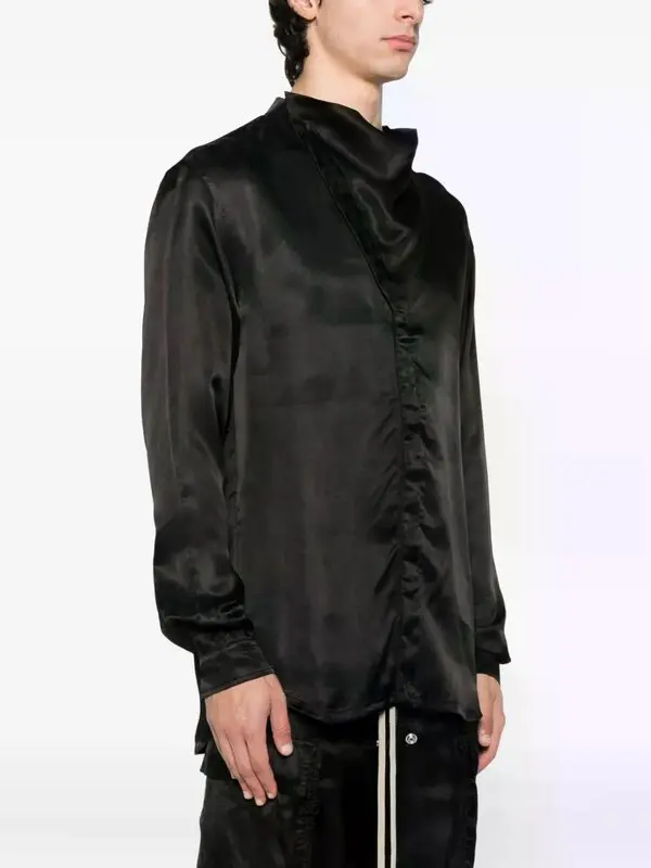Rick Owens Island Cowl-neck Shirt