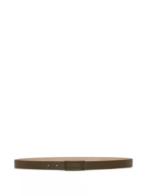 Victoria Beckham Buckle-logo Belt - Green