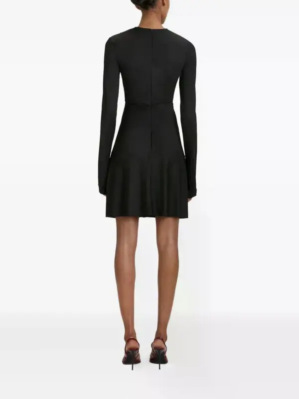victoria beckham drop waist dress Ramy Brook Olana Stretch Cotton V-neck Mini Dress in Fiesta Pink main image 0