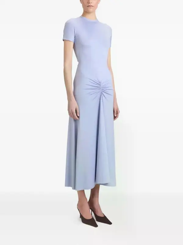 Victoria Beckham Gathered Waist Midi Dress