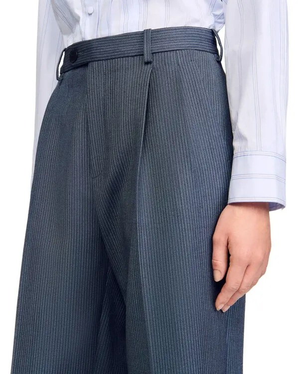 Sandro Striped Trousers