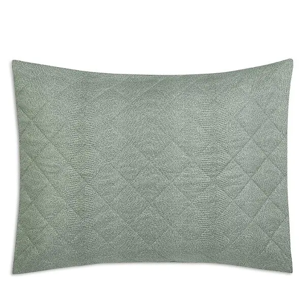 MATOUK Jasper Quilted King Sham - Green