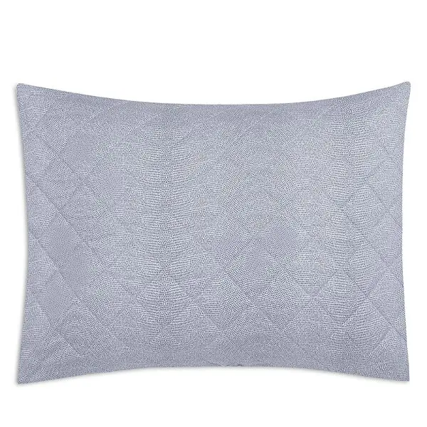 MATOUK Jasper Quilted King Sham - Steel Blue