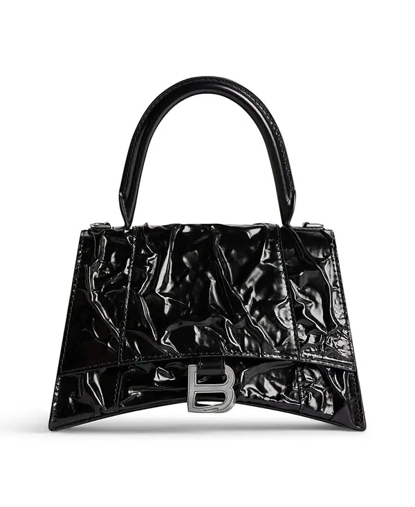 Balenciaga Hourglass Handbag Crushed Effect
