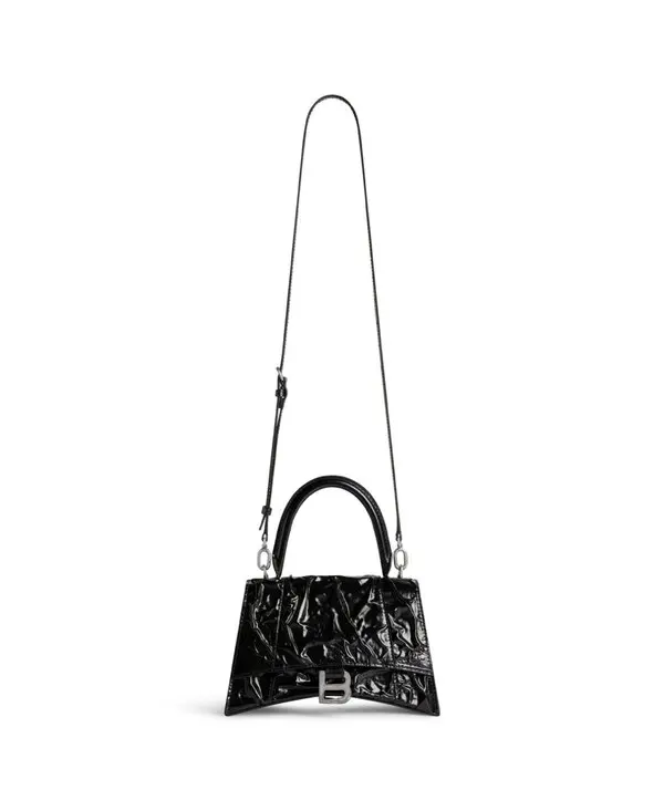 Balenciaga Hourglass Handbag Crushed Effect