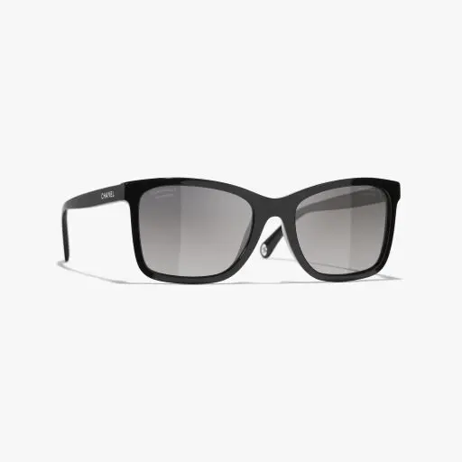 Chanel Rectangle Sunglasses - Black