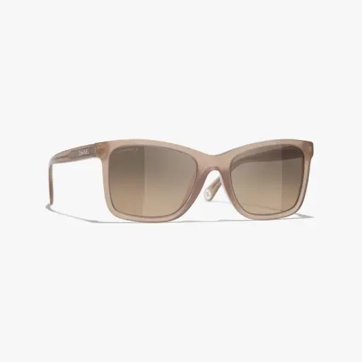 Chanel Rectangle Sunglasses - Pale Pink