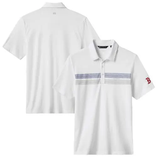Travis Mathew Boston Red Sox Top Recruit Tri-blend Polo