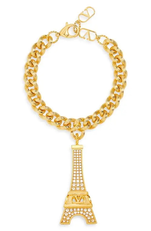 Valentino Garavani Chez Bracelet - Oro/antique Brass/crystal