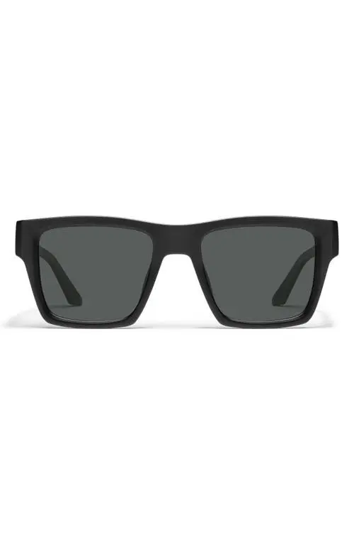 Quay Fast Lane Square Sunglasses - Matte Black/smoke Polarized