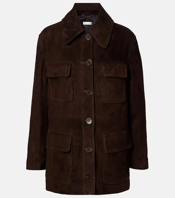 Nour Hammour Lorien Suede Jacket - Brown