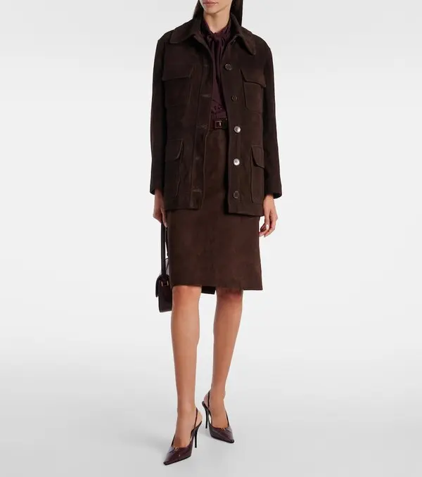 Nour Hammour Lorien Suede Jacket