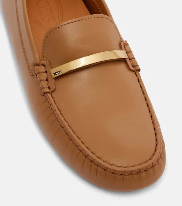 TOD'S Gommino Embellished Leather Loafers