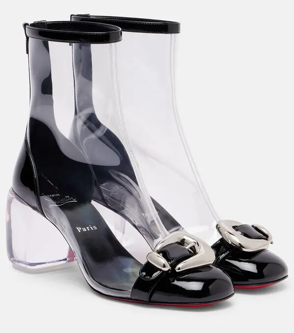 CHRISTIAN LOUBOUTIN Minny Bubble Booty 70 Ankle Boots - Black