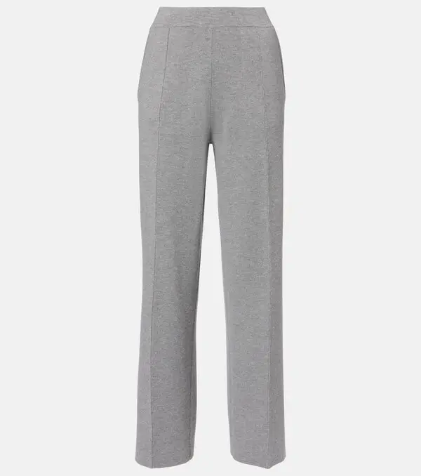Max Mara Arno High-rise Track Pants - Grey