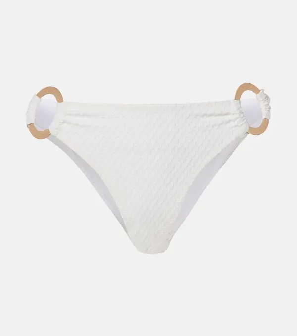 ALEXANDRA MIRO Tanga Bikini Bottoms - White