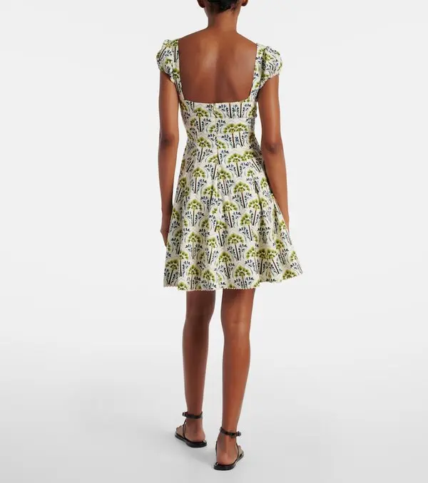 Agua Bendita Mati Moriche Cotton Poplin Minidress